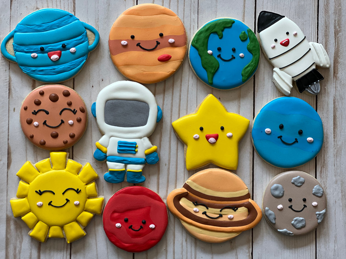 Space Planets theme Cookies – Luli Sweet Shop