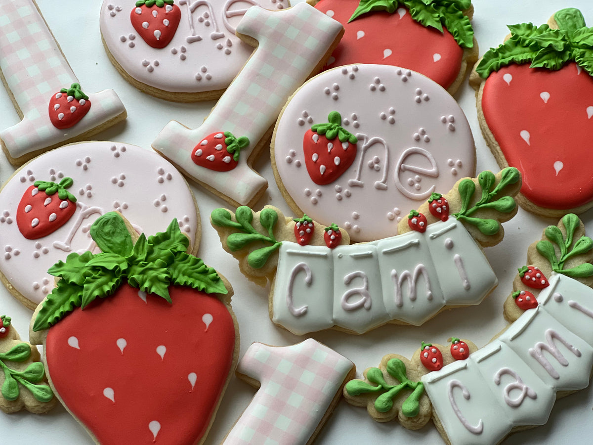 Strawberry theme Cookies – Luli Sweet Shop