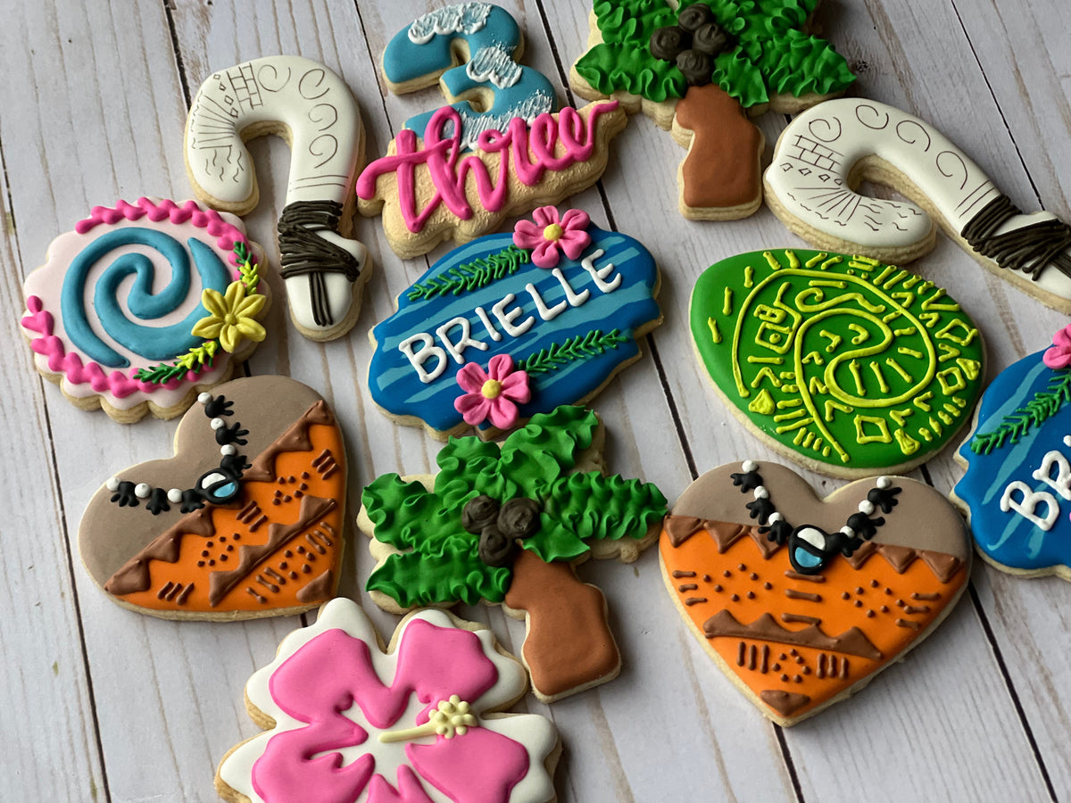 Moana theme cookies – Luli Sweet Shop