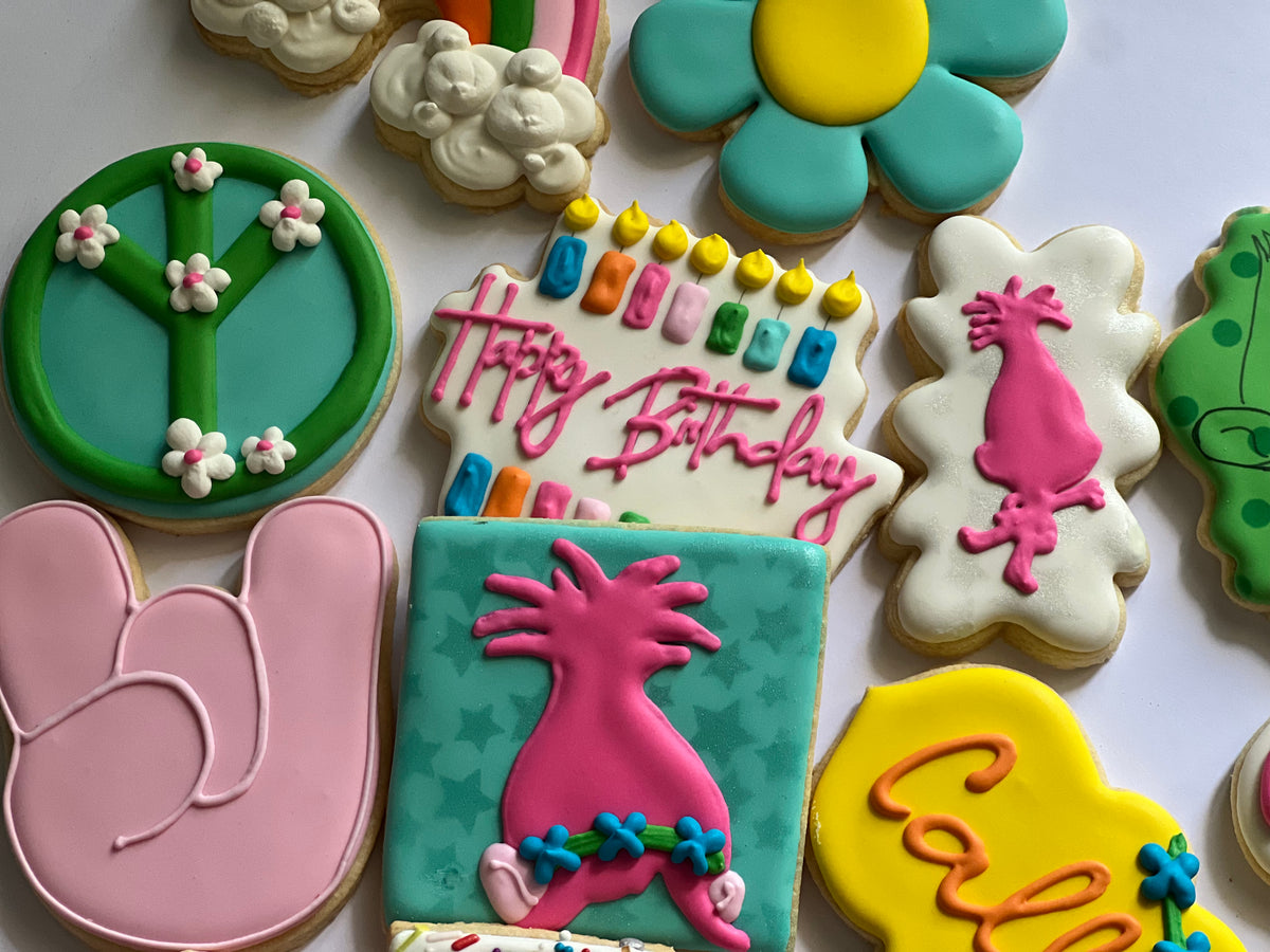 Trolls theme Cookies – Luli Sweet Shop