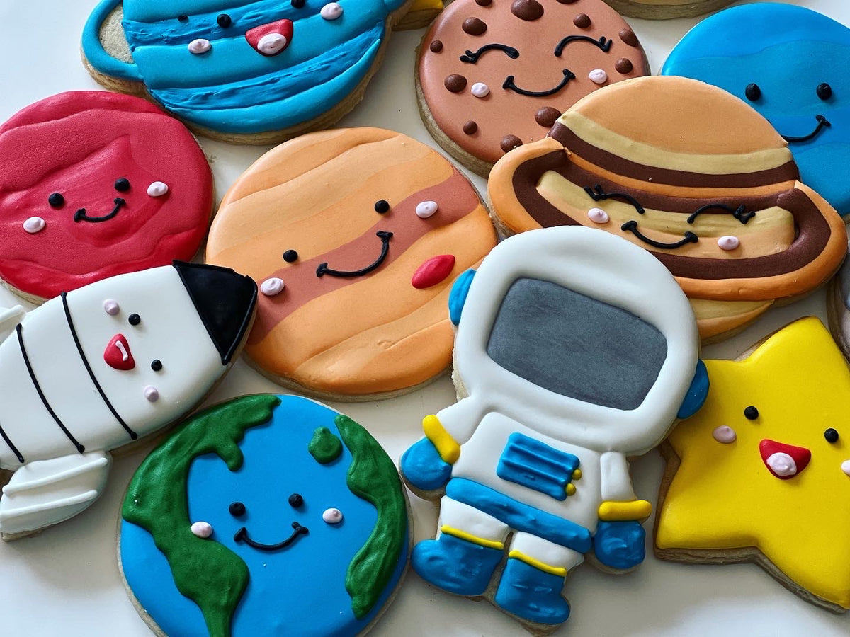 Space Planets theme Cookies – Luli Sweet Shop