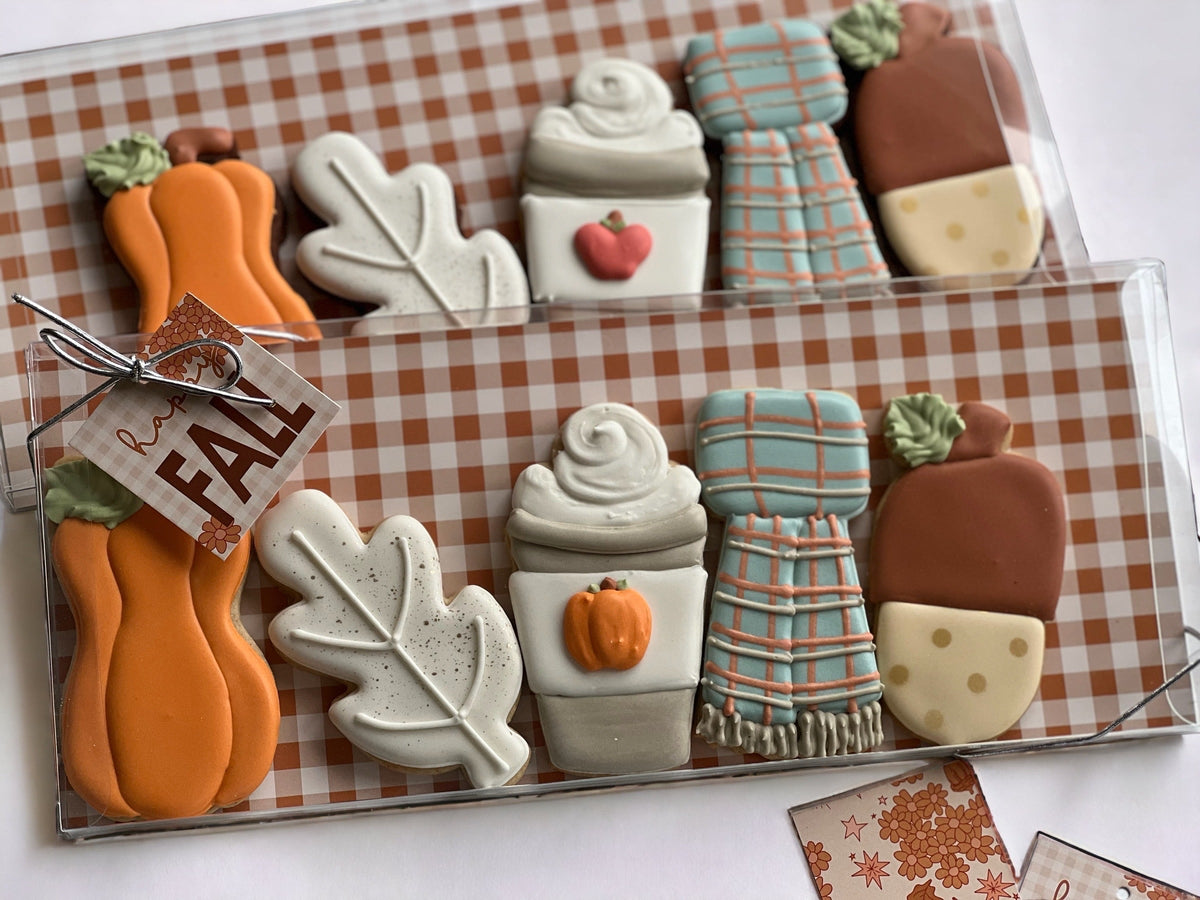Fall theme gift Cookies- Pumpkin spice latte flavor – Luli Sweet Shop