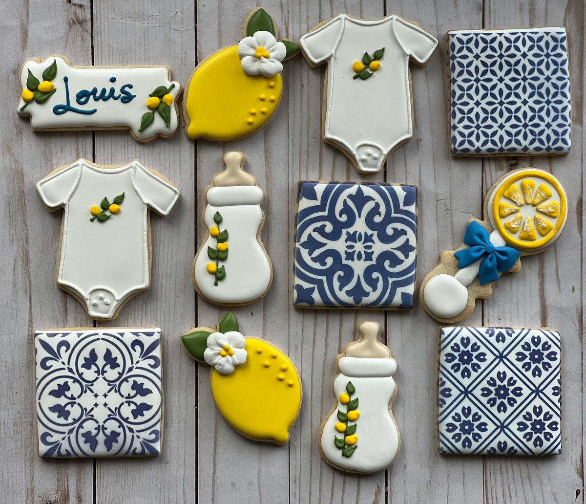 Baby lemon theme Cookies – Luli Sweet Shop