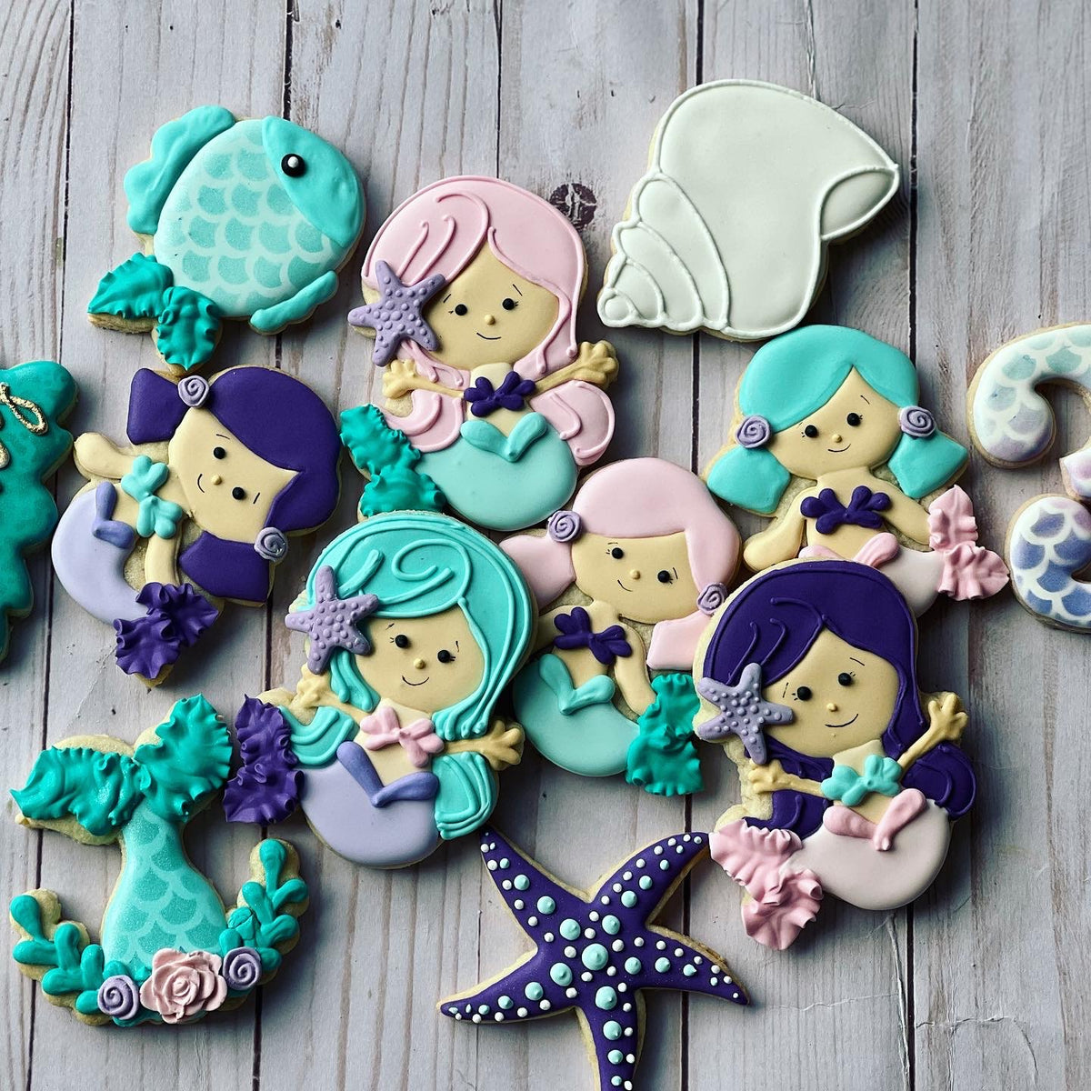 Mermaid theme Cookies – Luli Sweet Shop