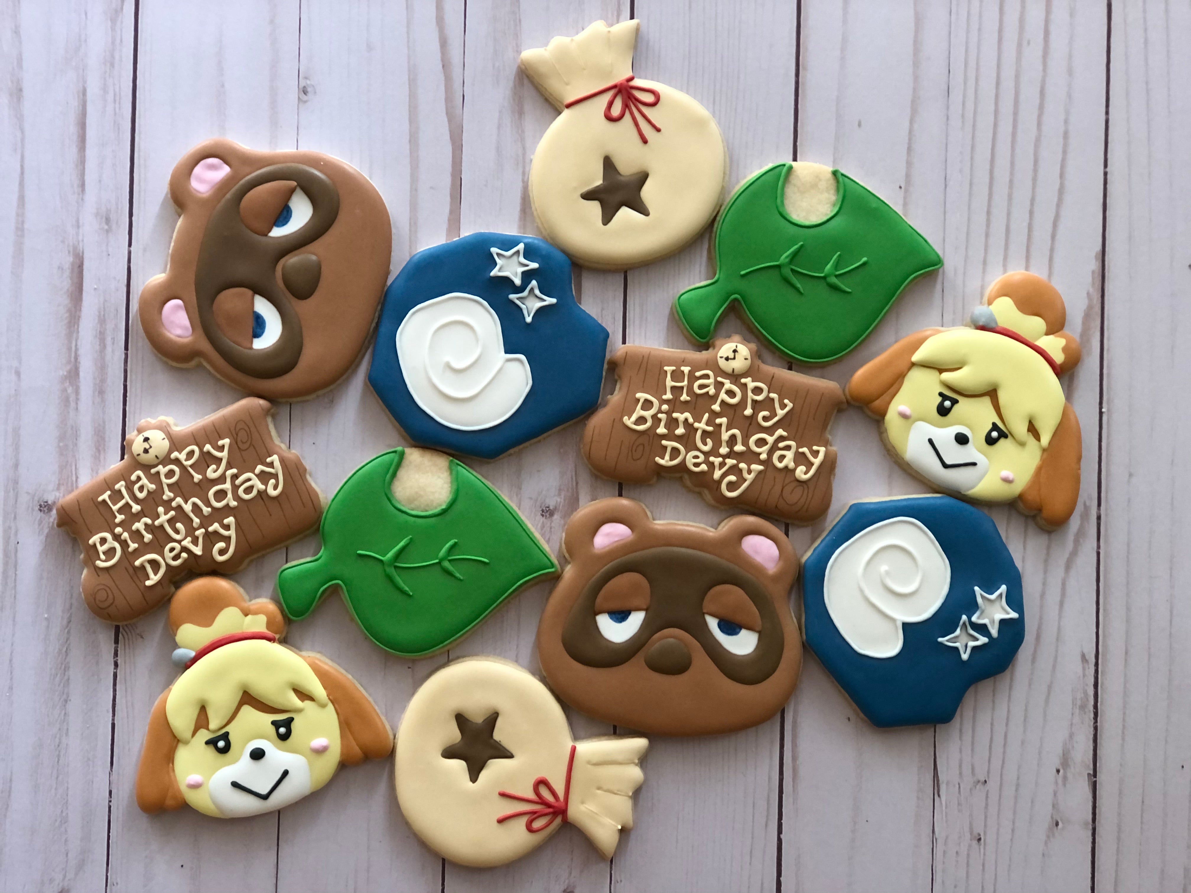 Animal Crossing theme Cookies – Luli Sweet Shop
