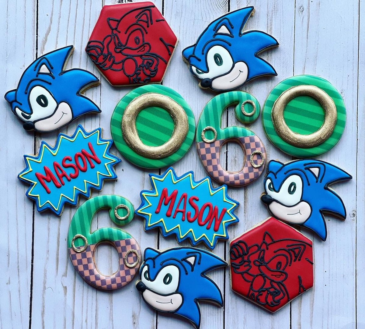 Sonic theme Cookies – Luli Sweet Shop