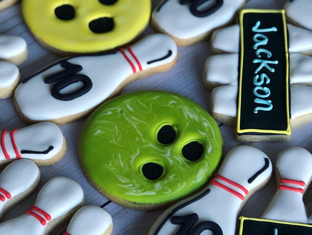 Bowling Theme Cookies – Luli Sweet Shop