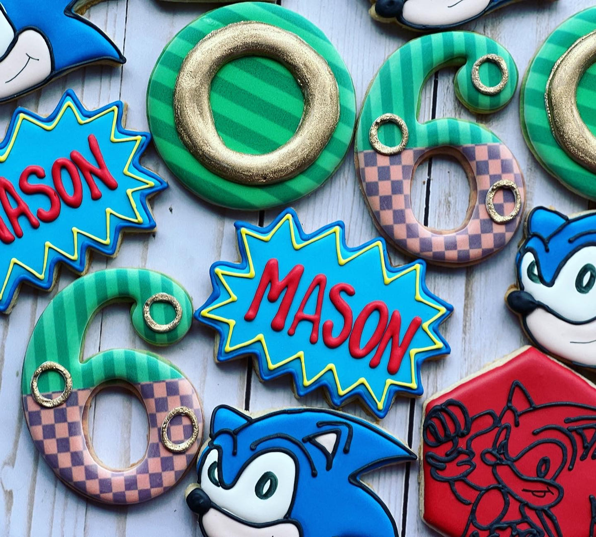 Sonic theme Cookies – Luli Sweet Shop