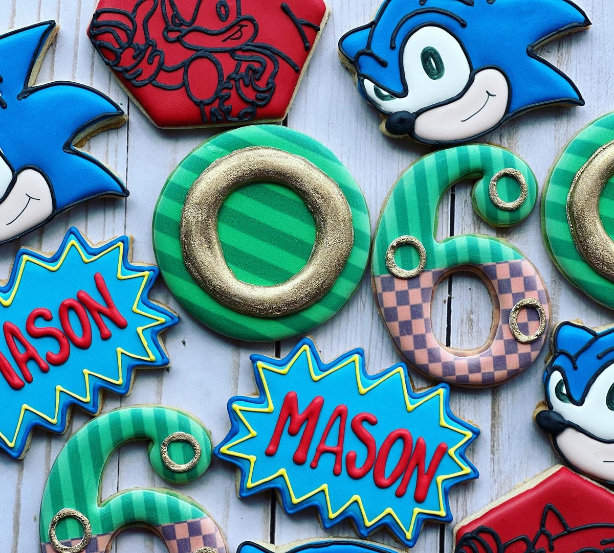 Sonic theme Cookies – Luli Sweet Shop