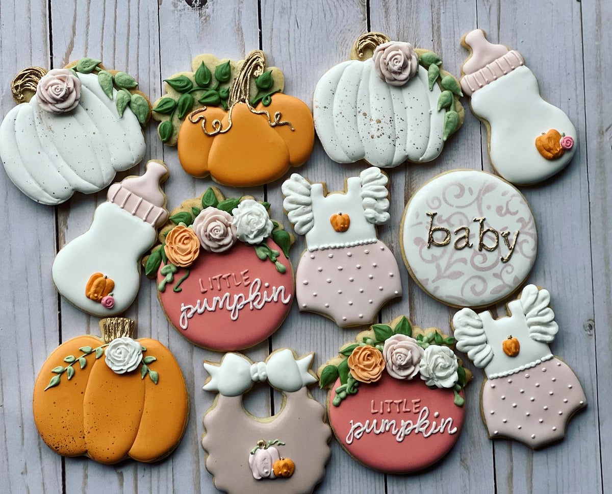 Autumn Fall Baby shower cookies – Luli Sweet Shop