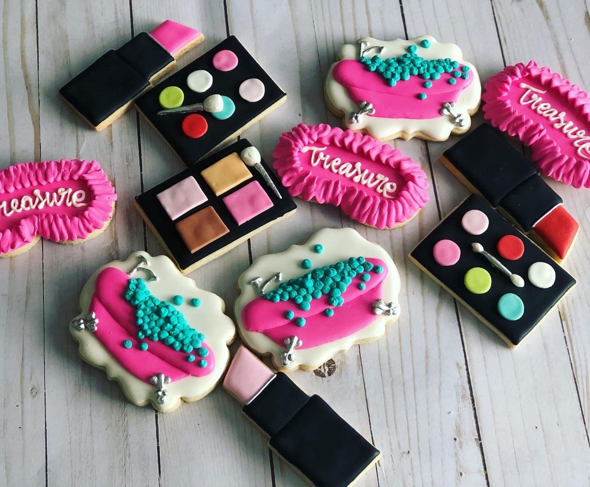 Spa makeup theme Cookies – Luli Sweet Shop
