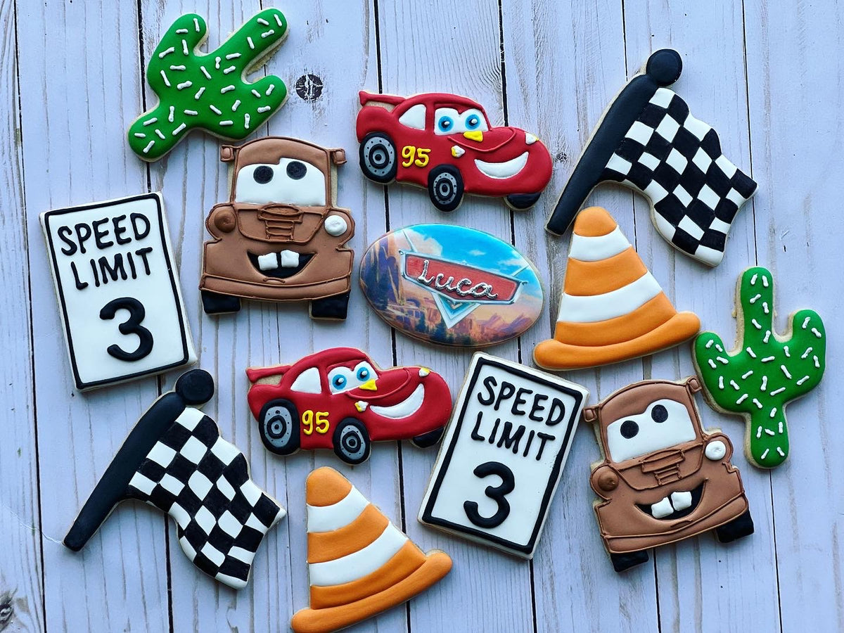 Cars Theme Cookies – Luli Sweet Shop